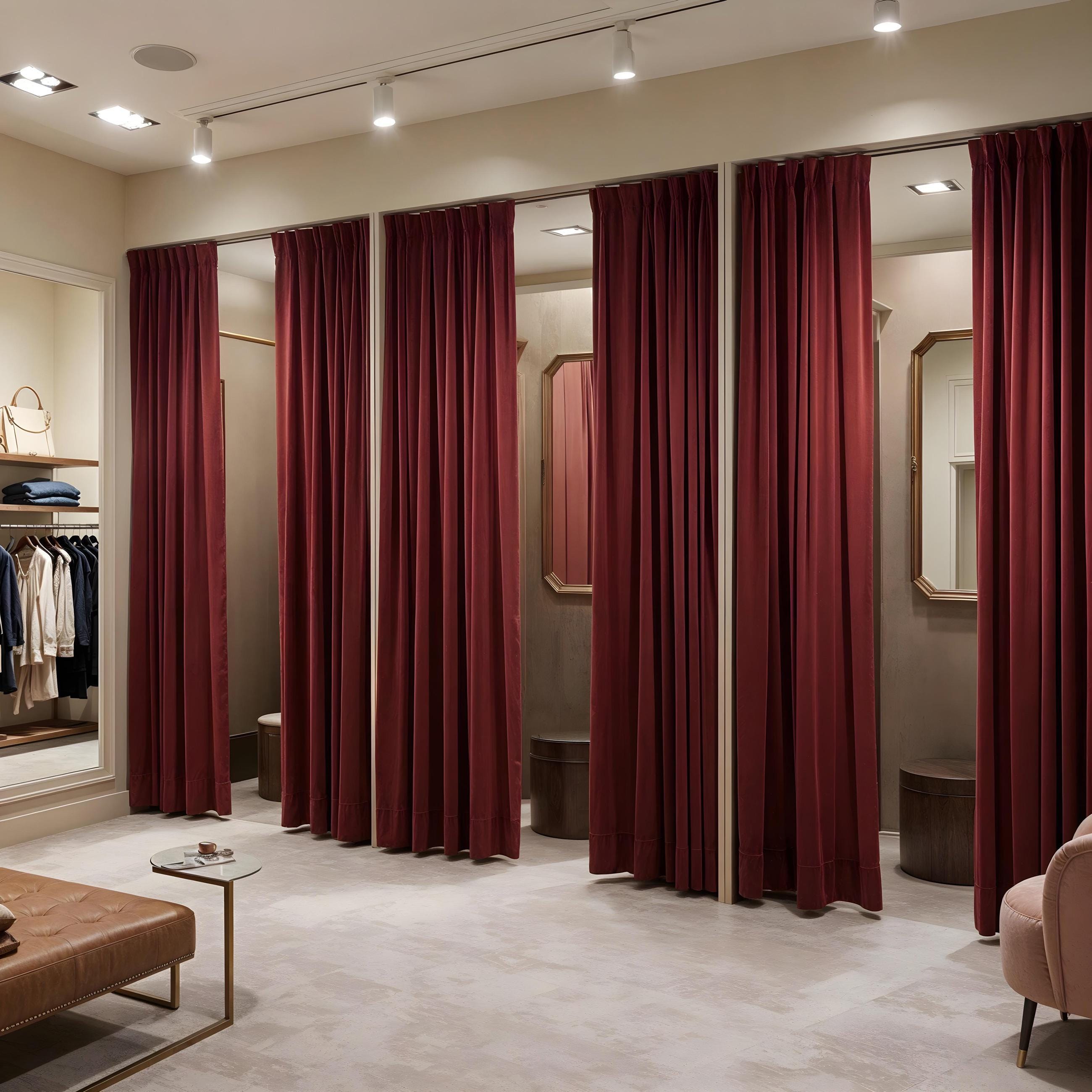 Dressing Room Curtains,changing Room Curtain,fitting Room Privacy ...