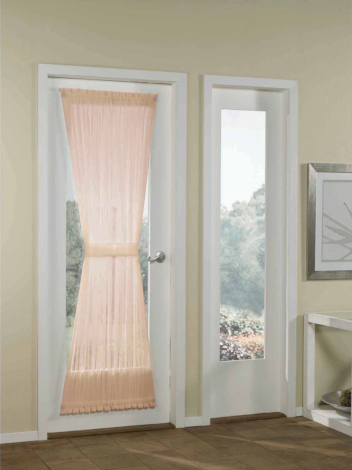 Sheer Door Curtain Sidelight Windowfrench Door Curtains - Etsy