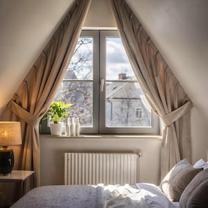 Angled Curtains, Apex Curtains, Angled Window Curtains, Curtains for ...