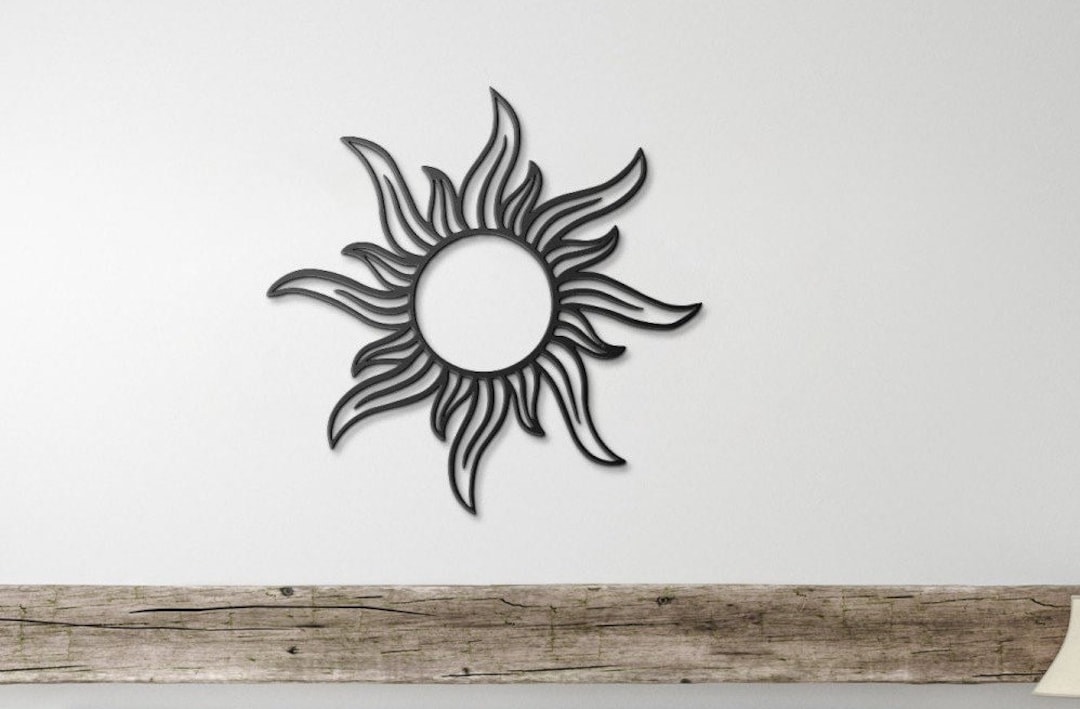 Sun Metal Wall Art, Sun Art Modern Metal Art Sun Decoration ...