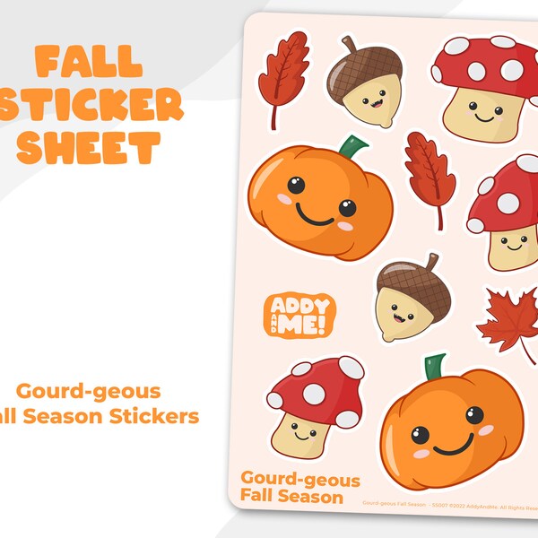 Autumn Stickers - Etsy