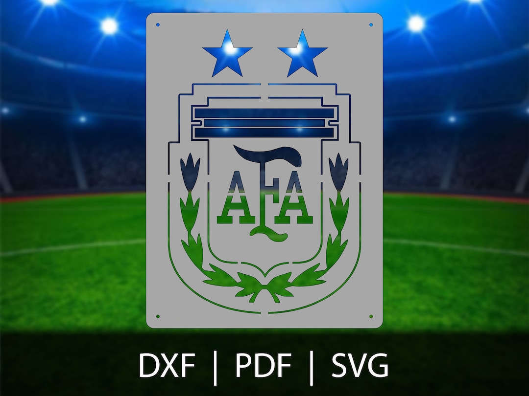 Argentina Football Logo DXF PDF SVG - Etsy Israel