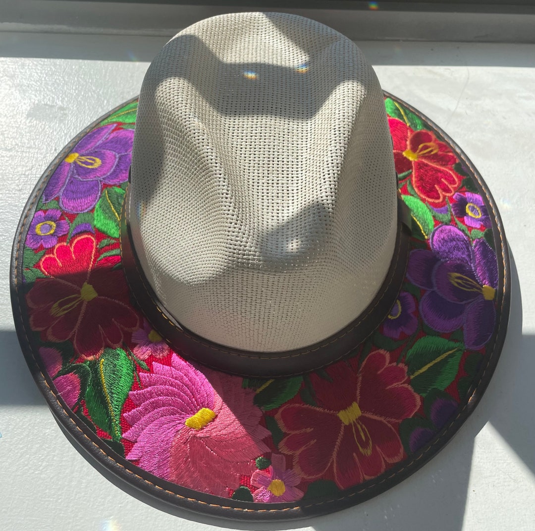 Guatemalan Embroidered Hat women's - Etsy