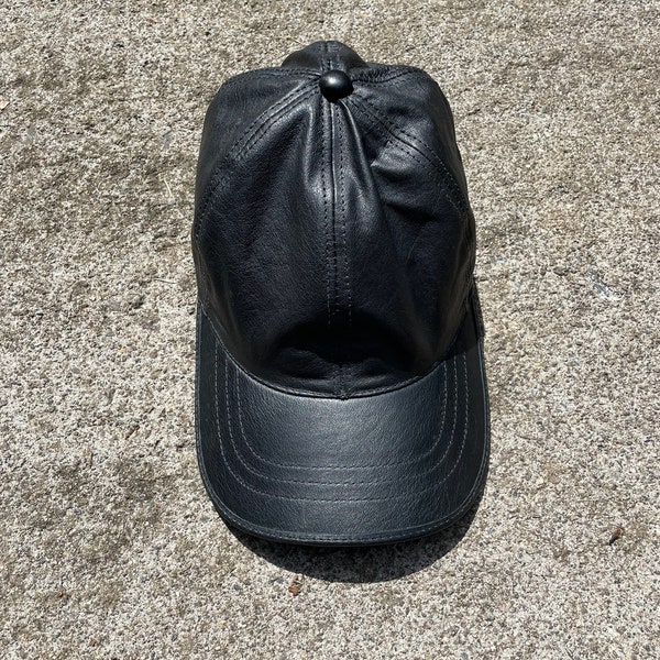 Leather Baseball Cap - Etsy