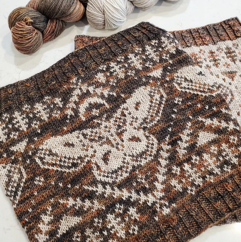 Cecropia Cowl Pattern, Silk Moth Cowl, Knitting Pattern, Digital PDF ...