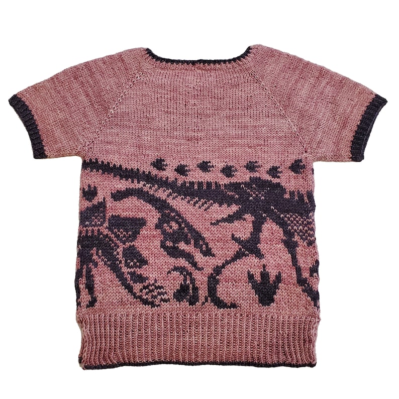 Fossil Frenzy Tee Jr. (youth) Pattern, Knit Dinosaur Unisex Kids ...