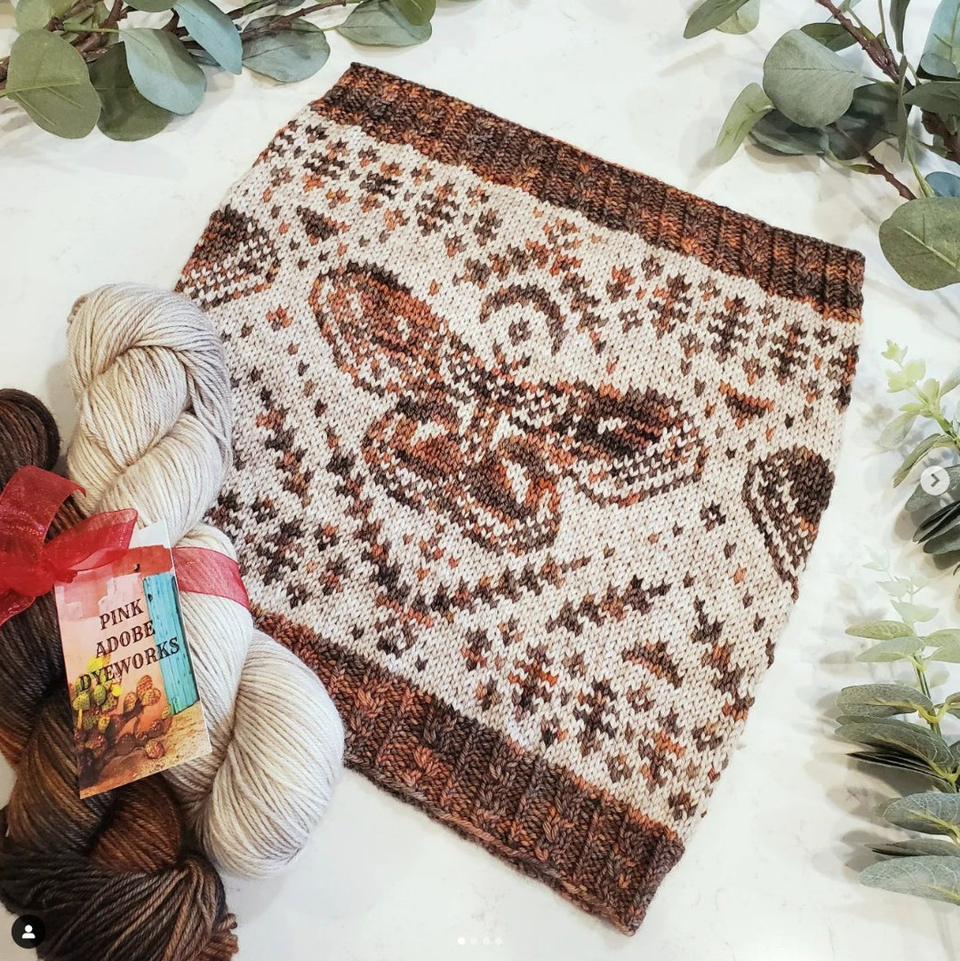 Cecropia Cowl Pattern, Silk Moth Cowl, Knitting Pattern, Digital PDF ...