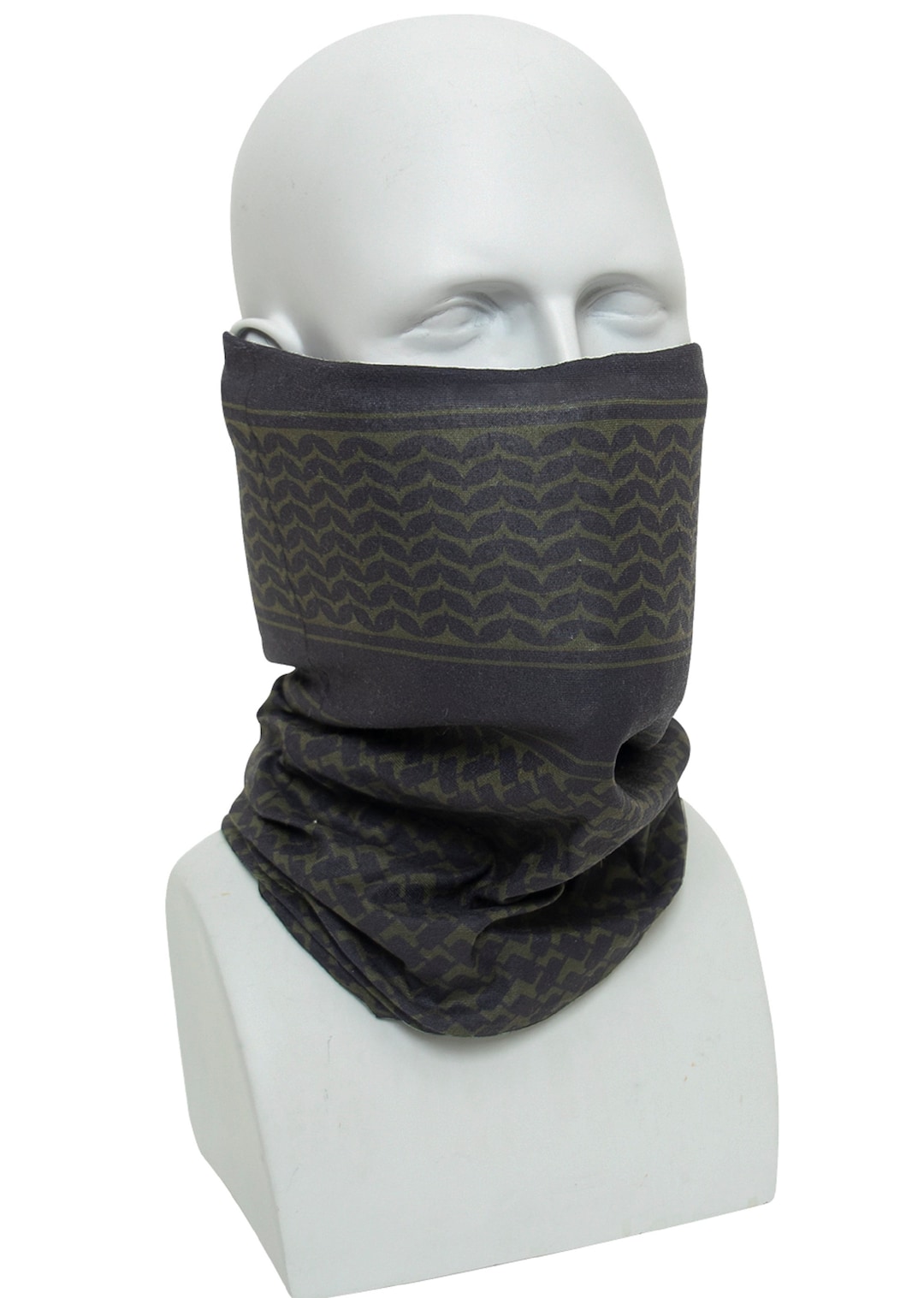 Multi-use Tactical Wrap Head Cover W/ Shemagh Print Versatile Face Mask ...