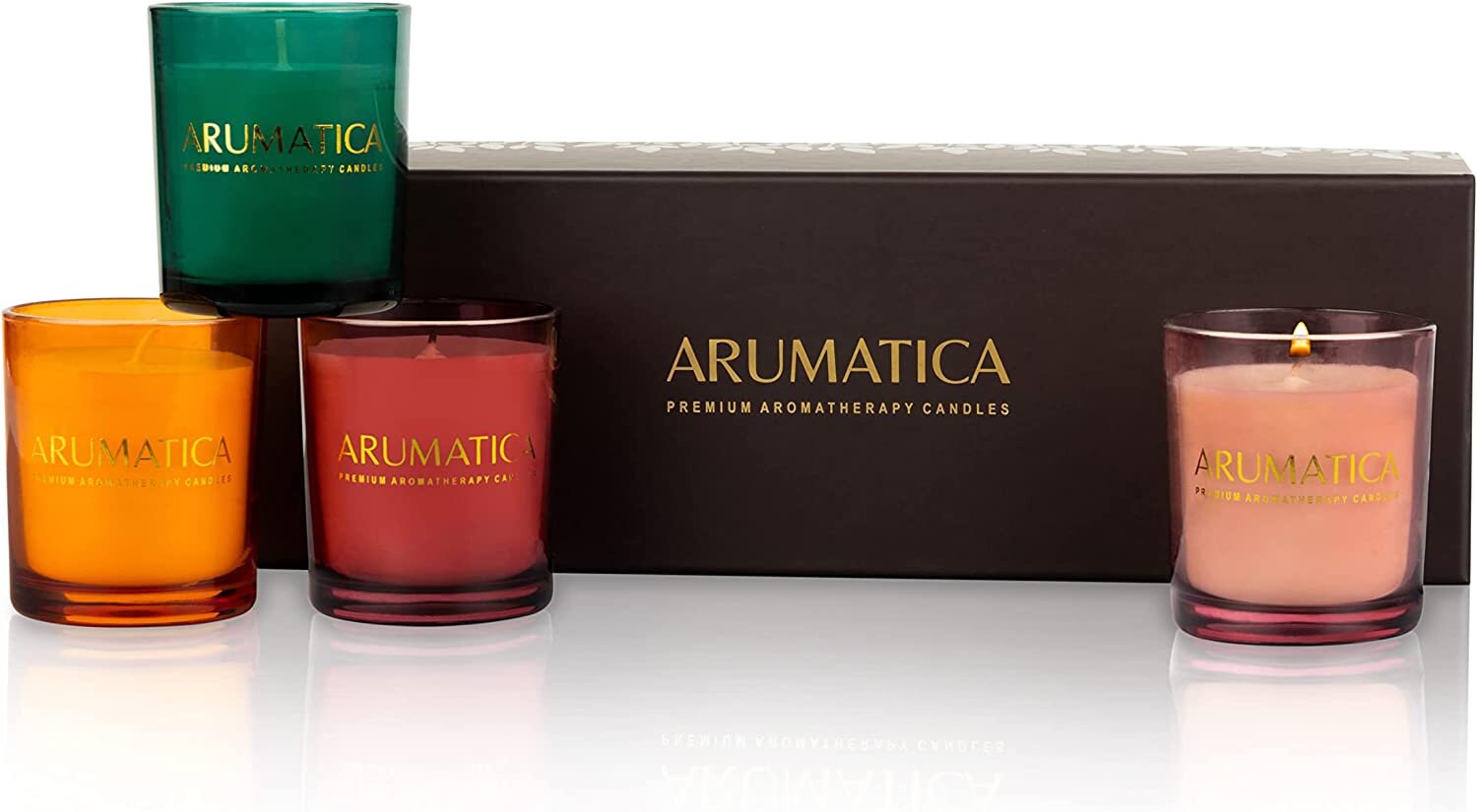Premium Aromatherapy Candles Scented Candle Gift Set for Women 4 Pk ...