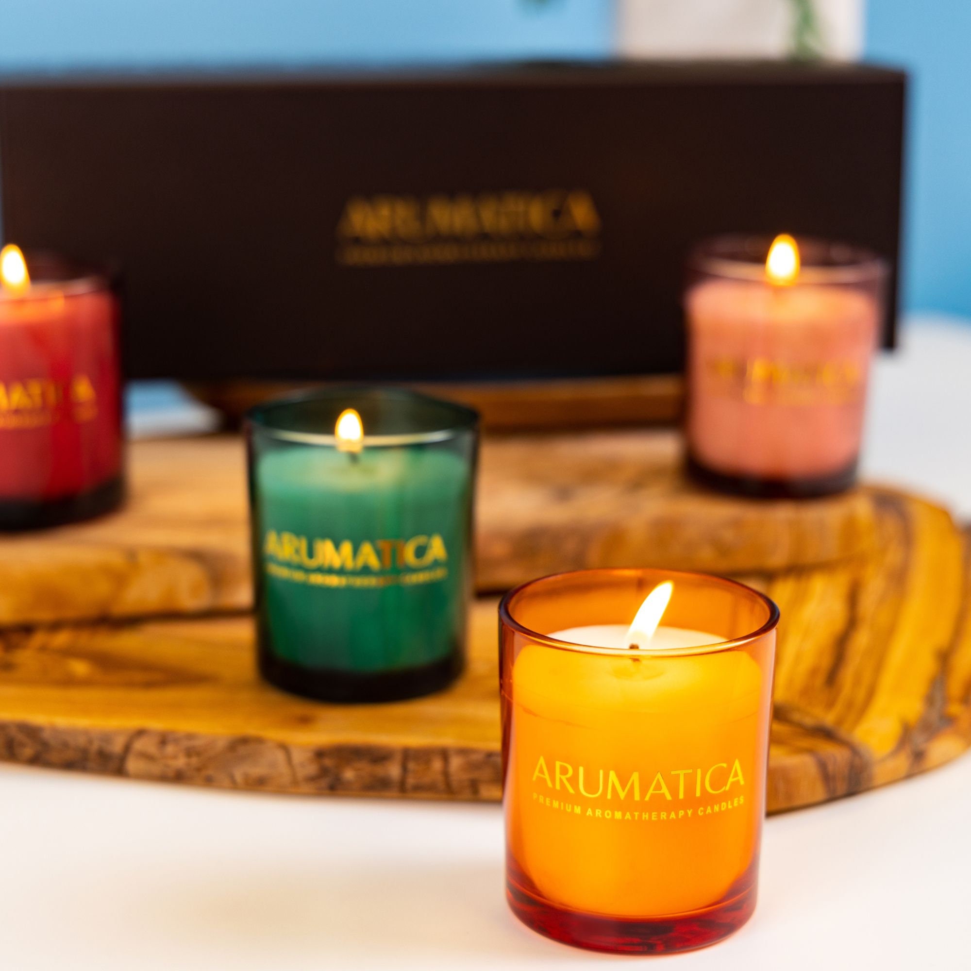 Premium Aromatherapy Candles - Scented Candle Gift Set for Women (4 Pk ...