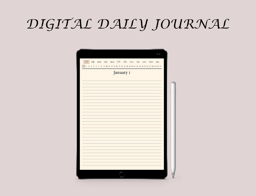 Digital Daily Journal, Goodnotes and XODO Journal, Diary Journal, 366 ...