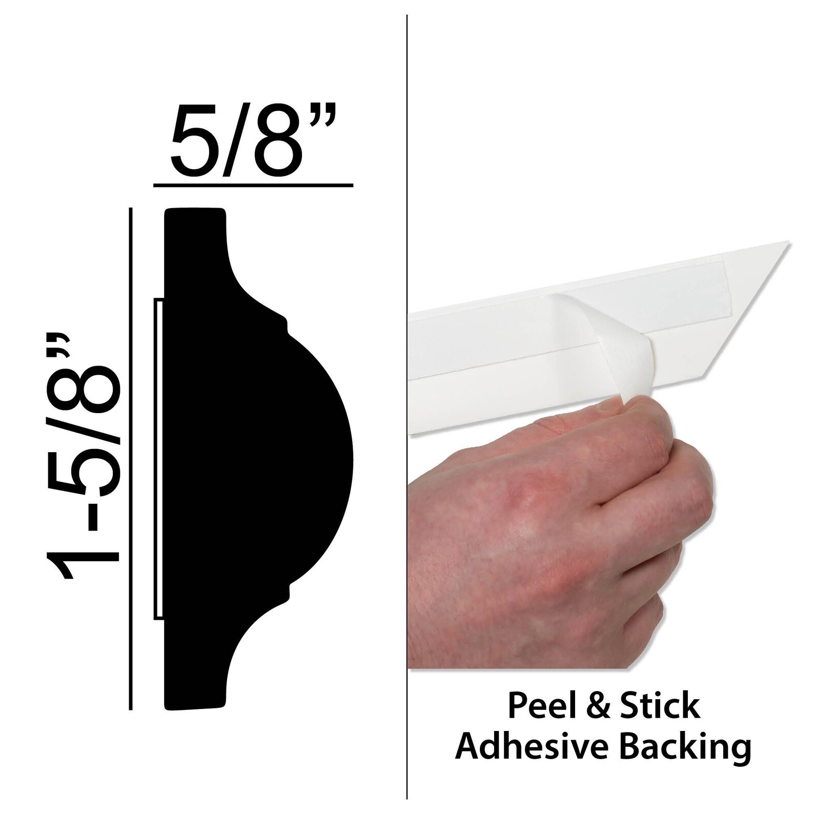 White Wainscoting Kit: Pre-made Peel and Stick Wall Panels (8-17ft ...