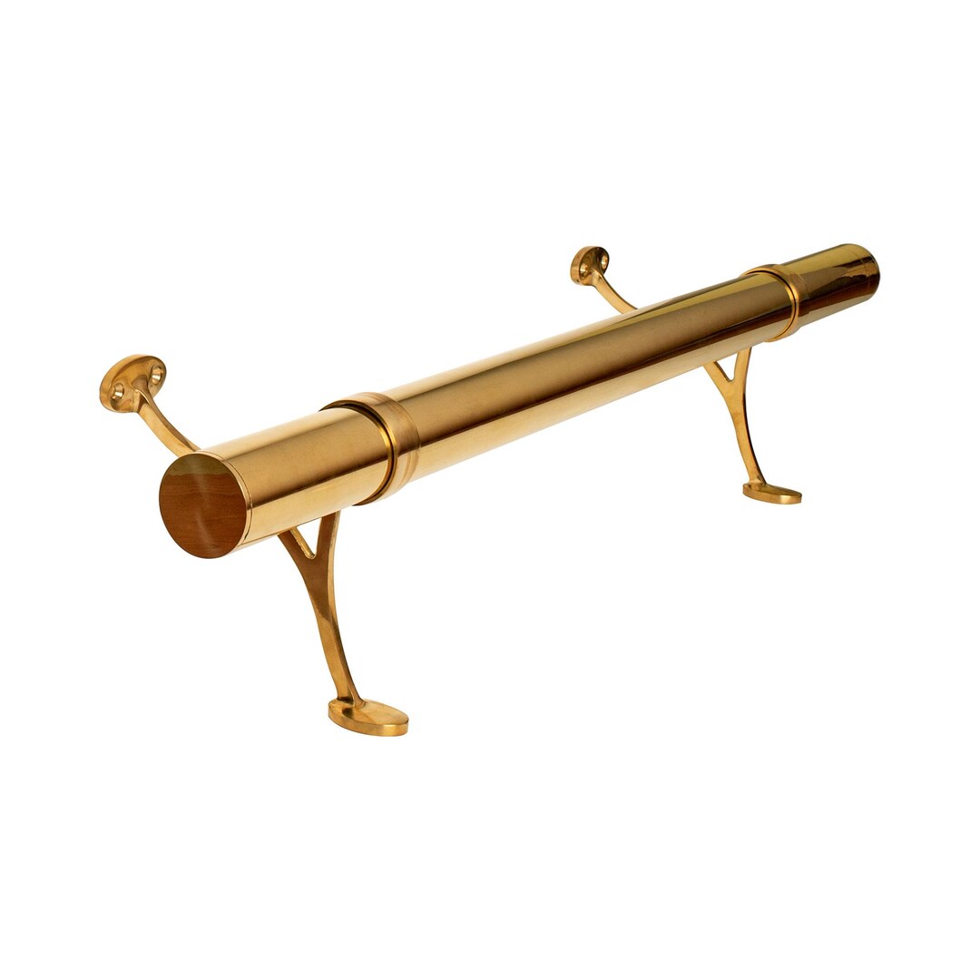 Brass Finish Bar Foot Rail Kit - 4’ Undercounter Mount - Etsy