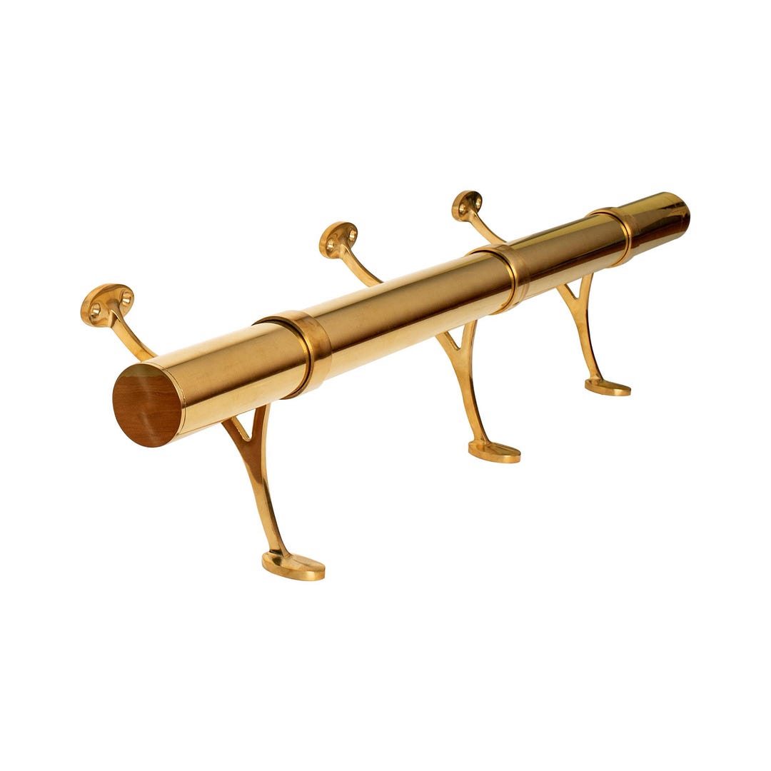 Brass Bar Foot Rail Kit: 6' Undercounter Mount - Etsy