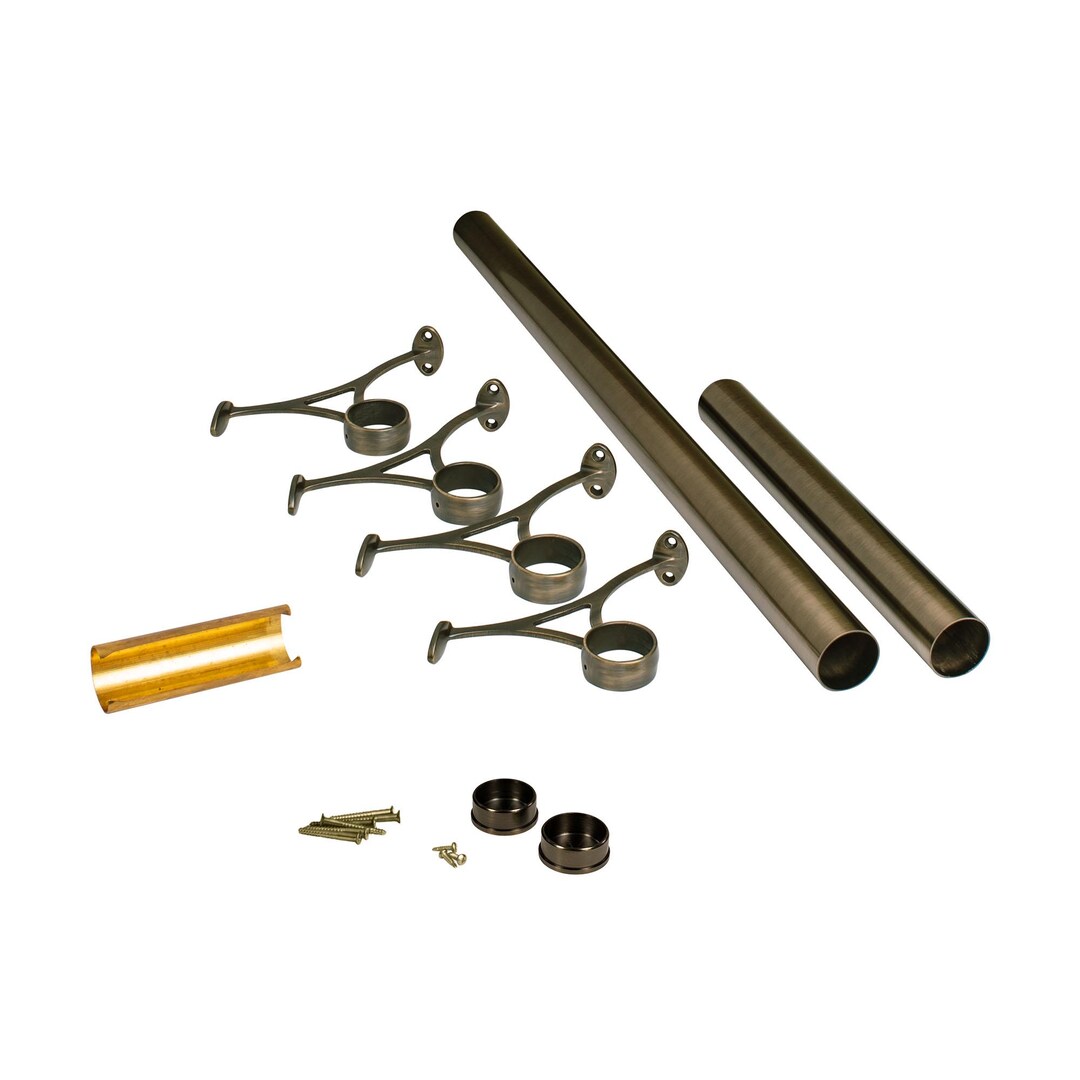 Outwater 2" Diameter, 12' Bar Foot Rail Kit - Complete Undercounter ...