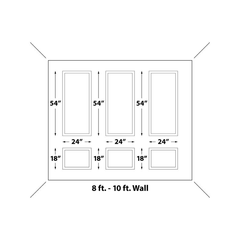 White Wainscoting Kit: Pre-made Peel and Stick Wall Panels (8-17ft ...