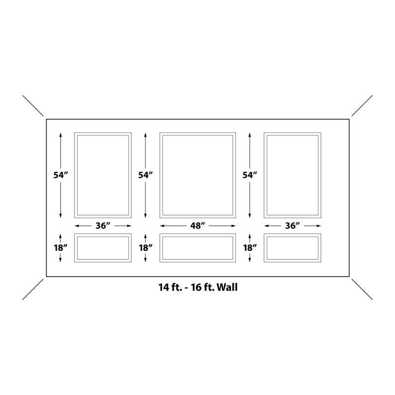 White Wainscoting Kit: Pre-made Peel and Stick Wall Panels (8-17ft ...