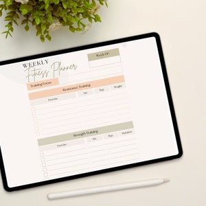 Goodnotes Fitness Tracker, Printable Fitness Log, Weight Tracker ...