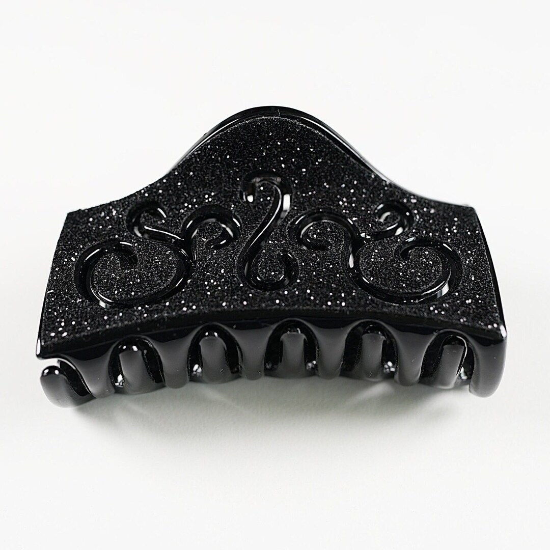 Sparkling Flourish Rectangular Hair Claw - Etsy