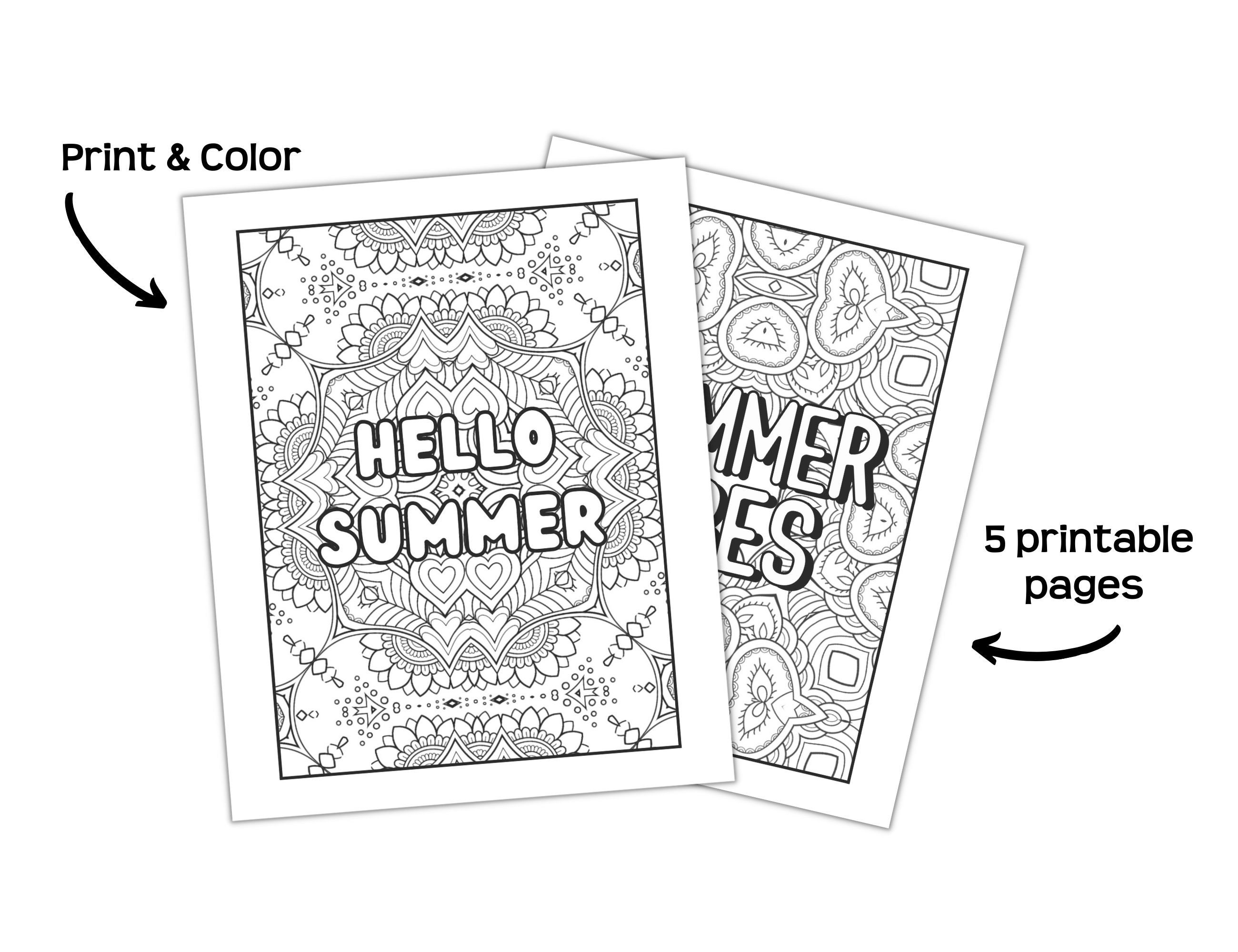 Summer Coloring Pages Coloring Sheets For Adults Etsy summer-coloring-pages-coloring-sheets-for-adults-etsy