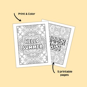 Printable Summer Coloring Pages, Coloring Sheets for Adults and Kids ...