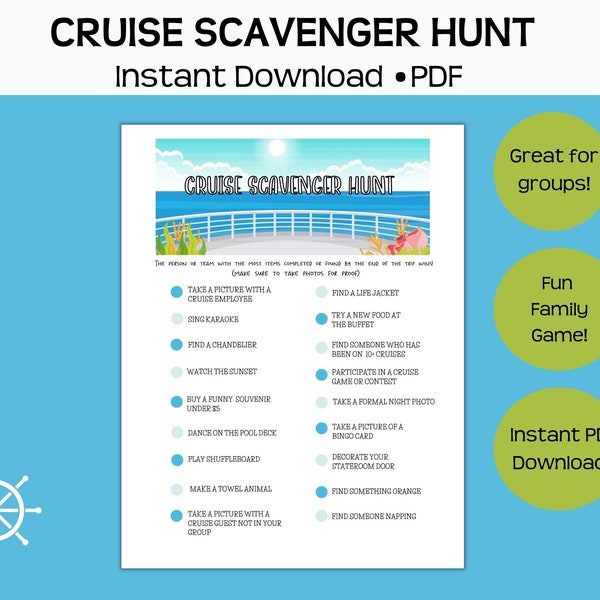 Vacation Scavenger Hunt - Etsy