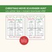 Printable Christmas Movie Scavenger Hunt Game, Play Alone or With ...