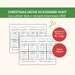 Printable Christmas Movie Scavenger Hunt Game, Play Alone or With ...