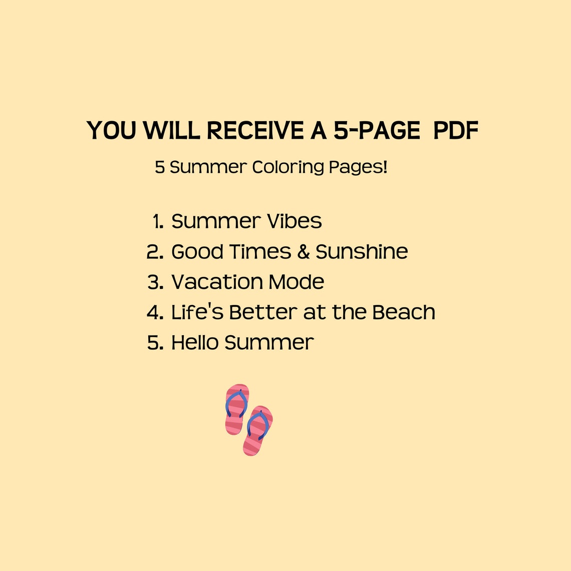 Printable Summer Coloring Pages, Coloring Sheets for Adults and Kids ...