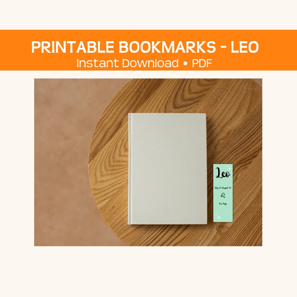 Printable Bookmarks, Leo Zodiac Sign, Astrology Lover, Gift for ...