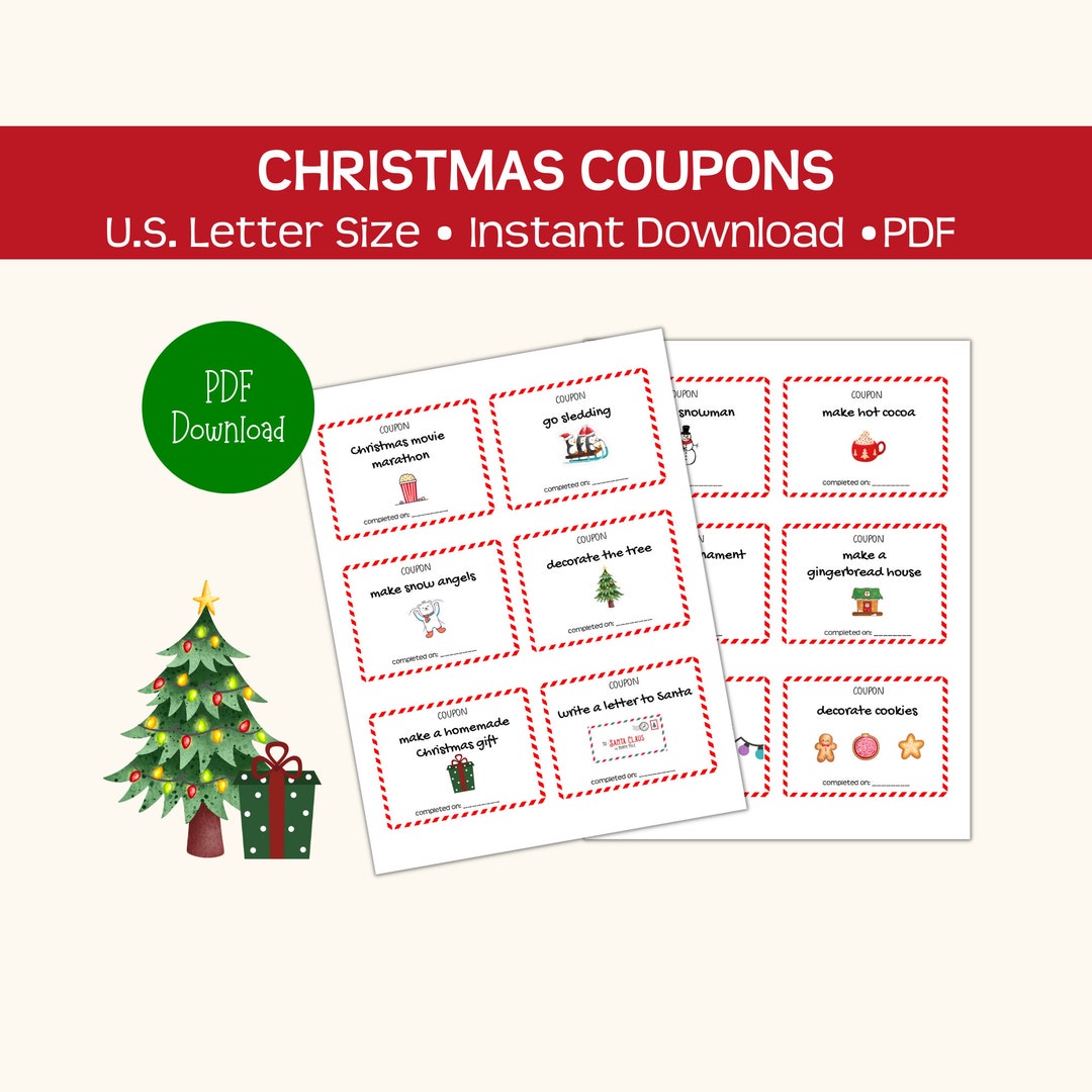 Printable Christmas Coupons, Multiple Printing Options and Coupon ...