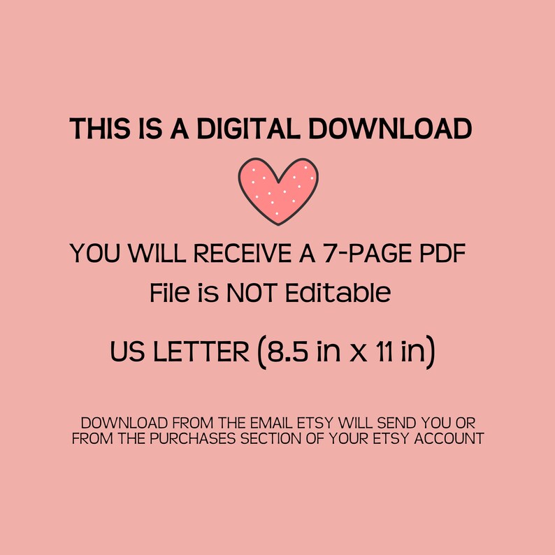Valentine's Day Love Letters, Printable Lined Writing Paper for Love ...