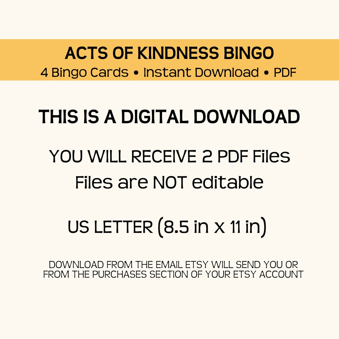 Printable Acts of Kindness Bingo Game, 4 Bingo Cards, Good Deeds, Pay ...