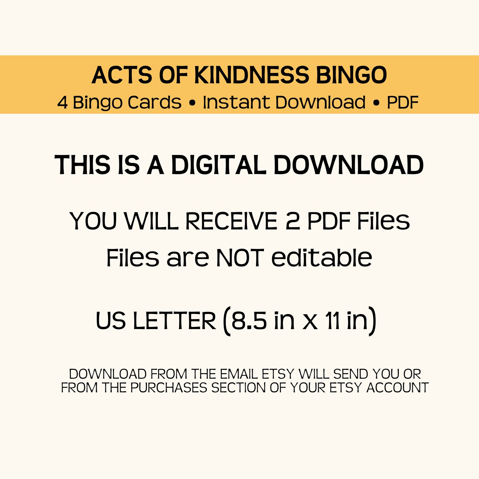 Printable Acts of Kindness Bingo Game, 4 Bingo Cards, Good Deeds, Pay ...