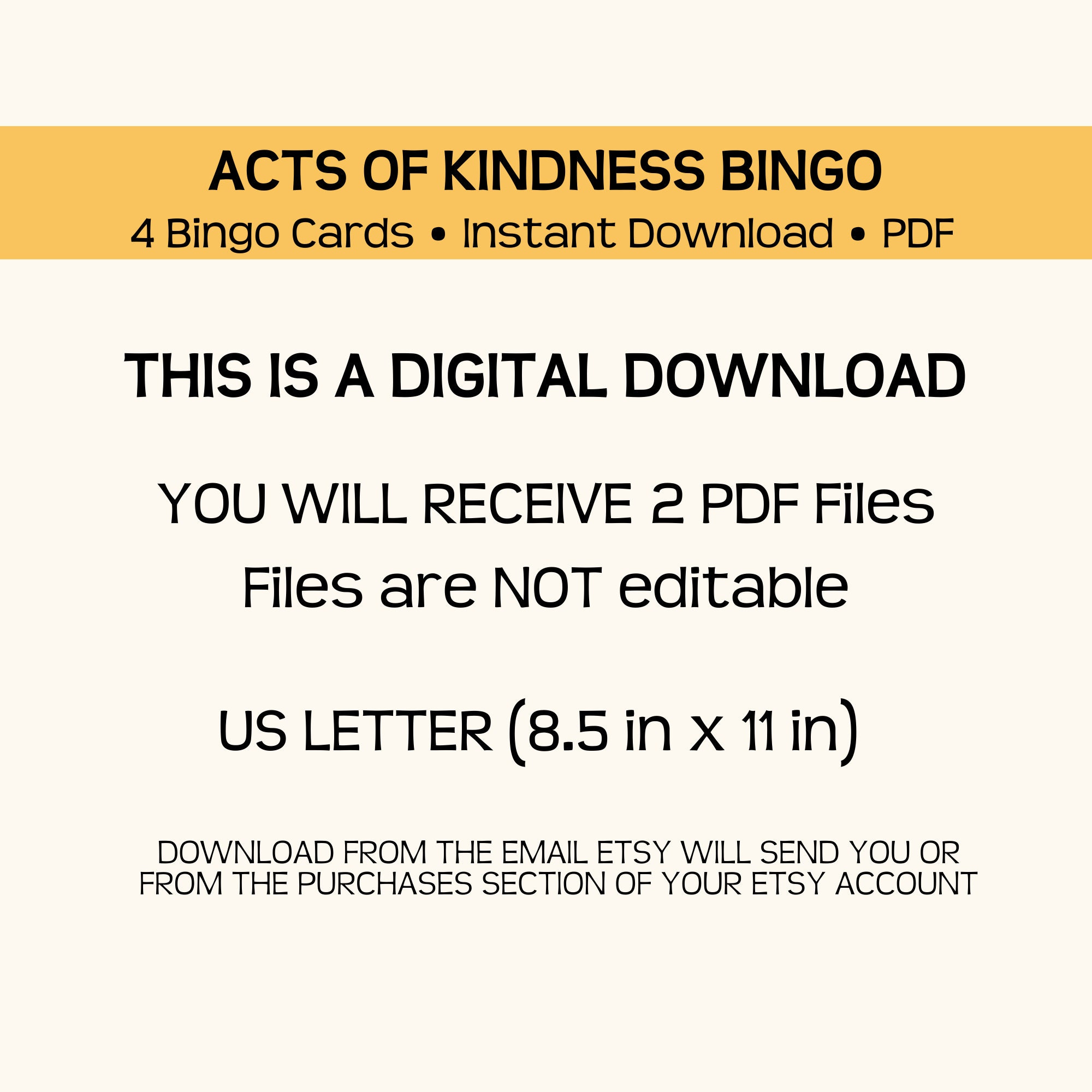Printable Acts of Kindness Bingo Game, 4 Bingo Cards, Good Deeds, Pay ...