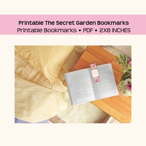 Printable the Secret Garden Bookmarks, Quotes From the Frances Hodgson ...