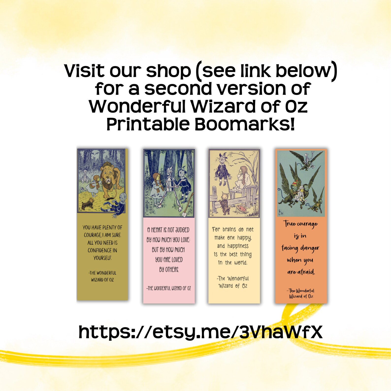 Printable Bookmarks, Wonderful Wizard of Oz by L. Frank Baum, Book ...