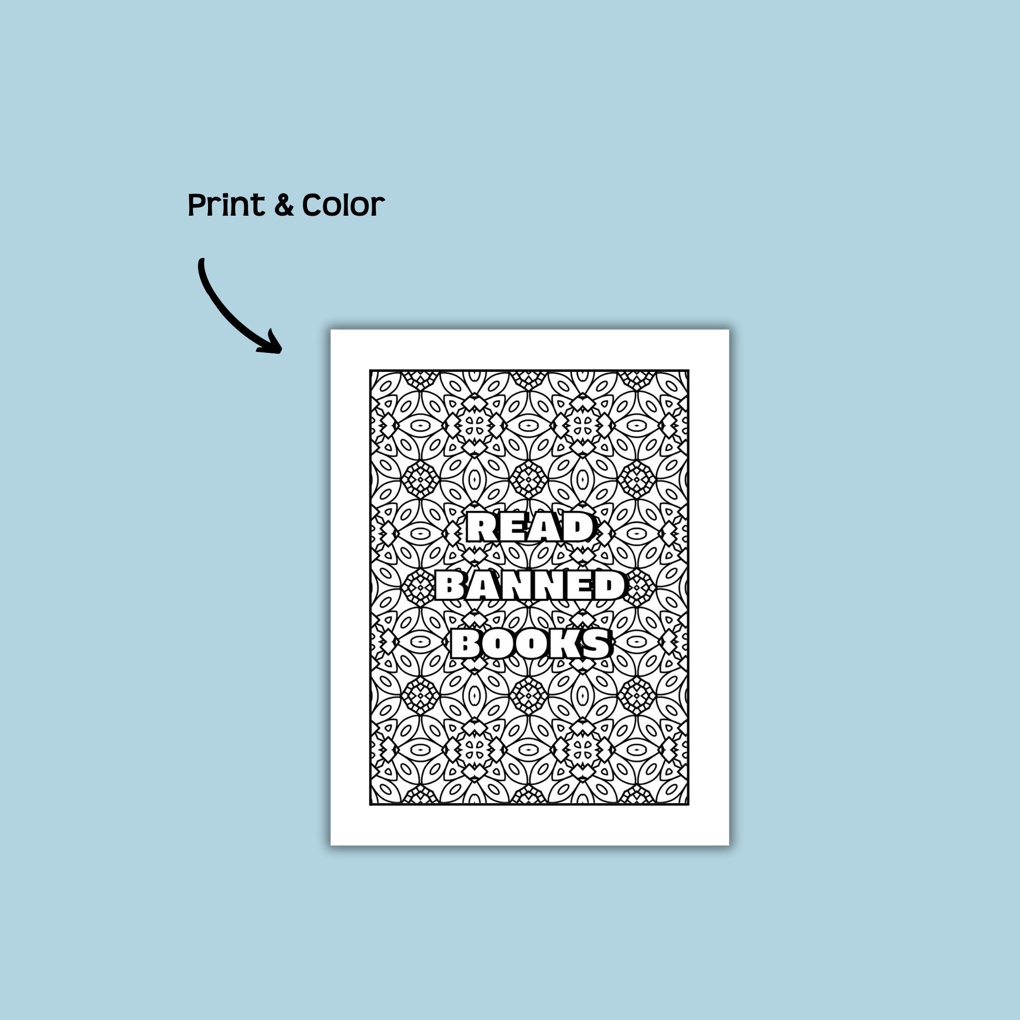 Printable Book Lover Coloring Pages, 10 Sheets, Instant Pdf Download ...