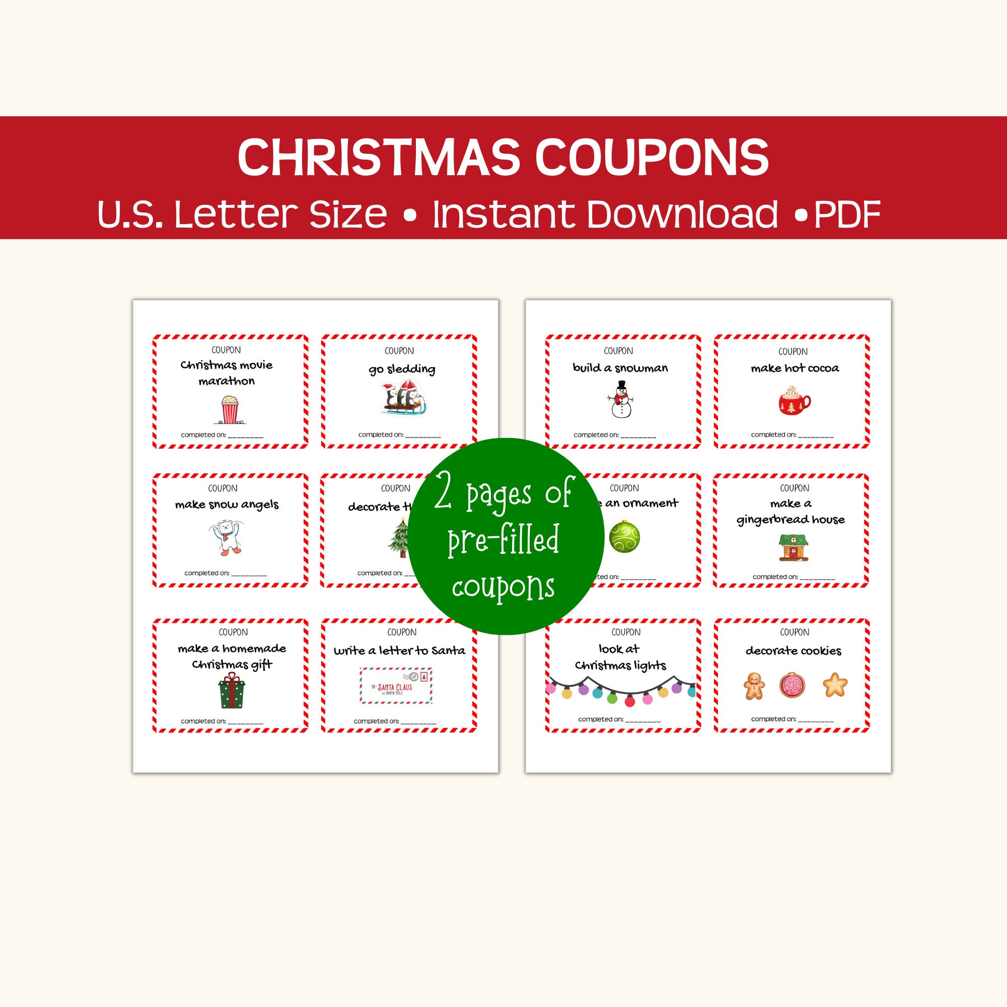 Printable Christmas Coupons, Multiple Printing Options and Coupon ...