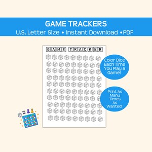 Printable Game Tracker, Log and Rate Board Games, Video Games, and More ...