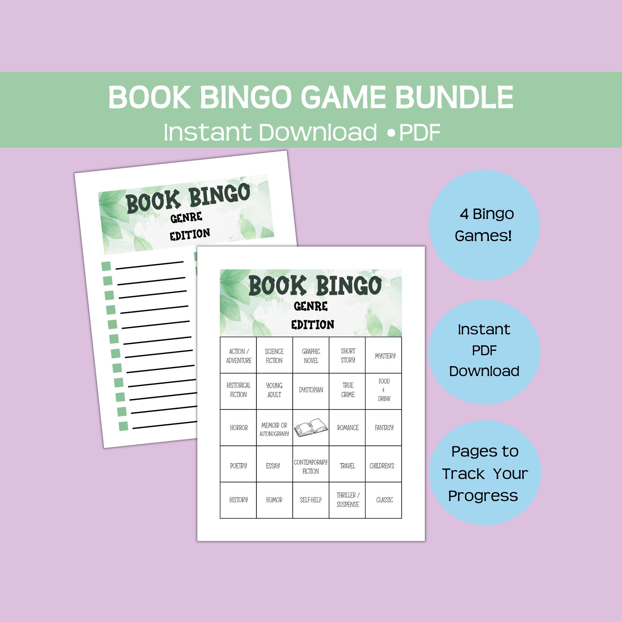 Livre lot de jeux de bingo, 4 jeux pour les amateurs de lecture ...