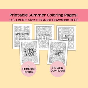 Printable Summer Coloring Pages, Coloring Sheets for Adults and Kids ...