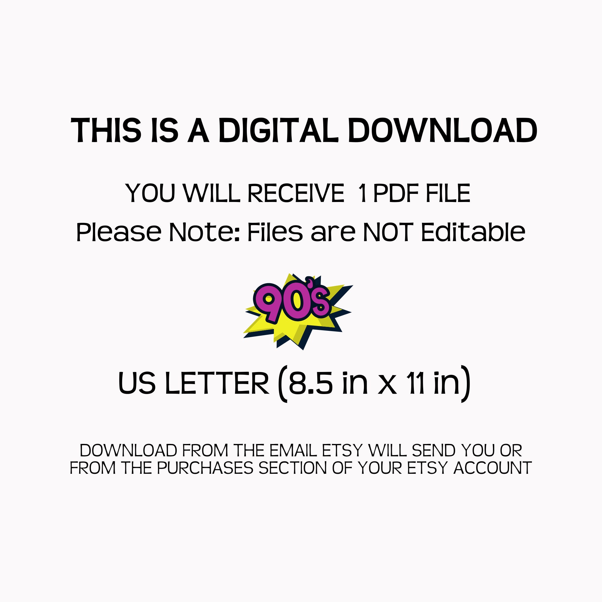 Printable 90s Bookmarks, Fun and Affordable Gift for Book Lovers and ...