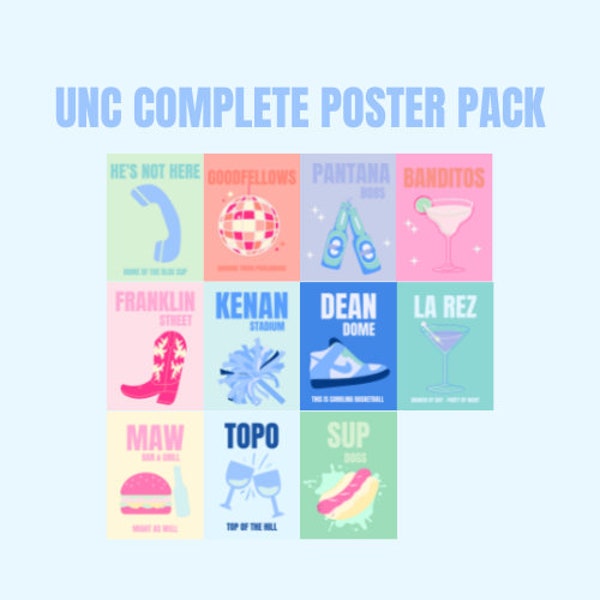 Unc Poster - Etsy