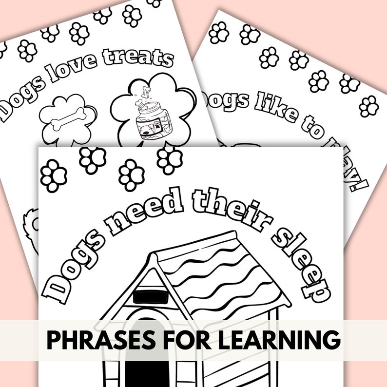 Dog Coloring Pages, Kids Activities, Coloring Pages for Young Kids ...