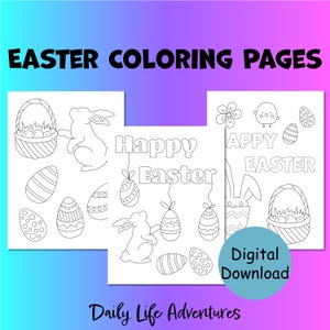 Easter Coloring Pages for Kids, Easter Coloring for the Classroom ...