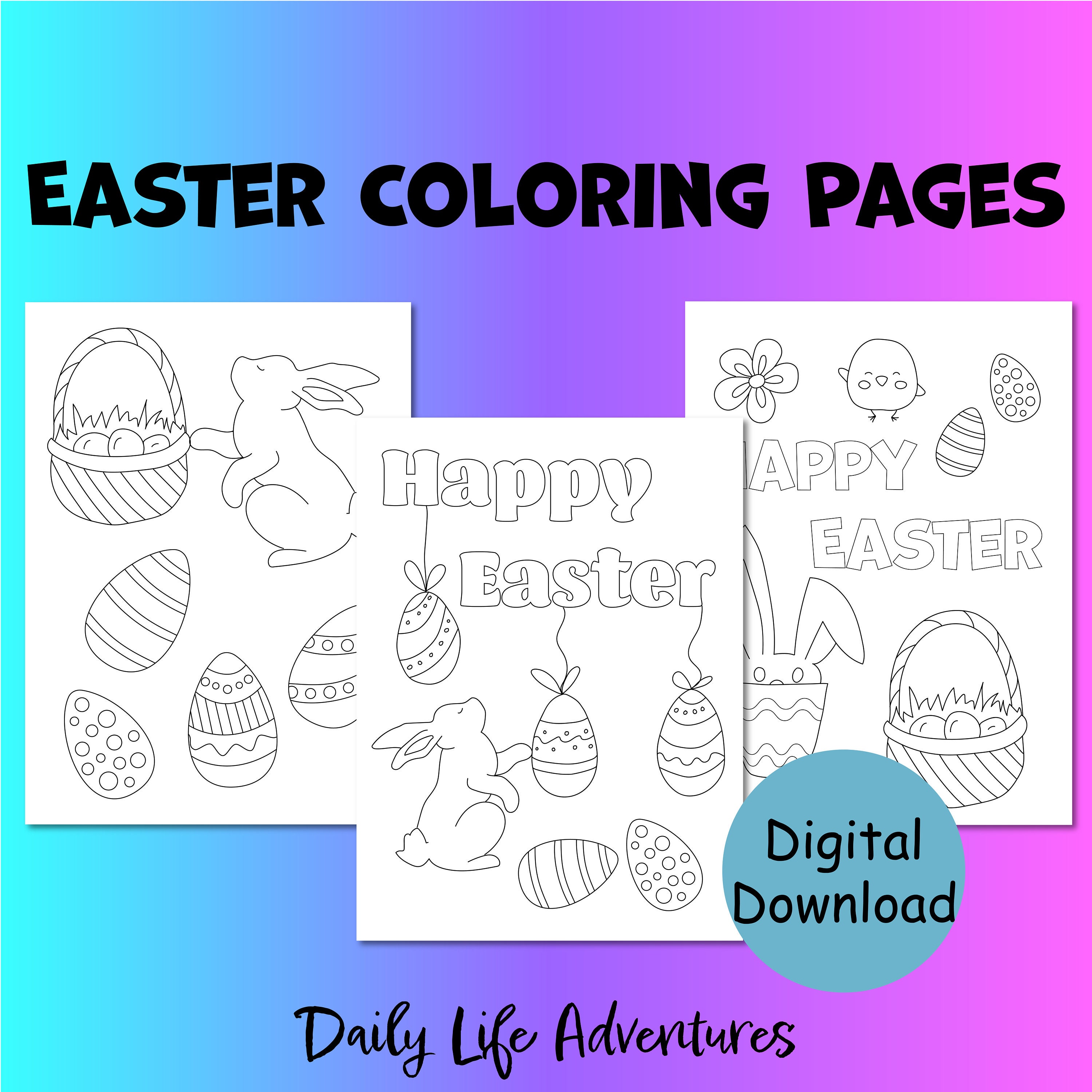 Easter Coloring Pages for Kids, Easter Coloring for the Classroom ...