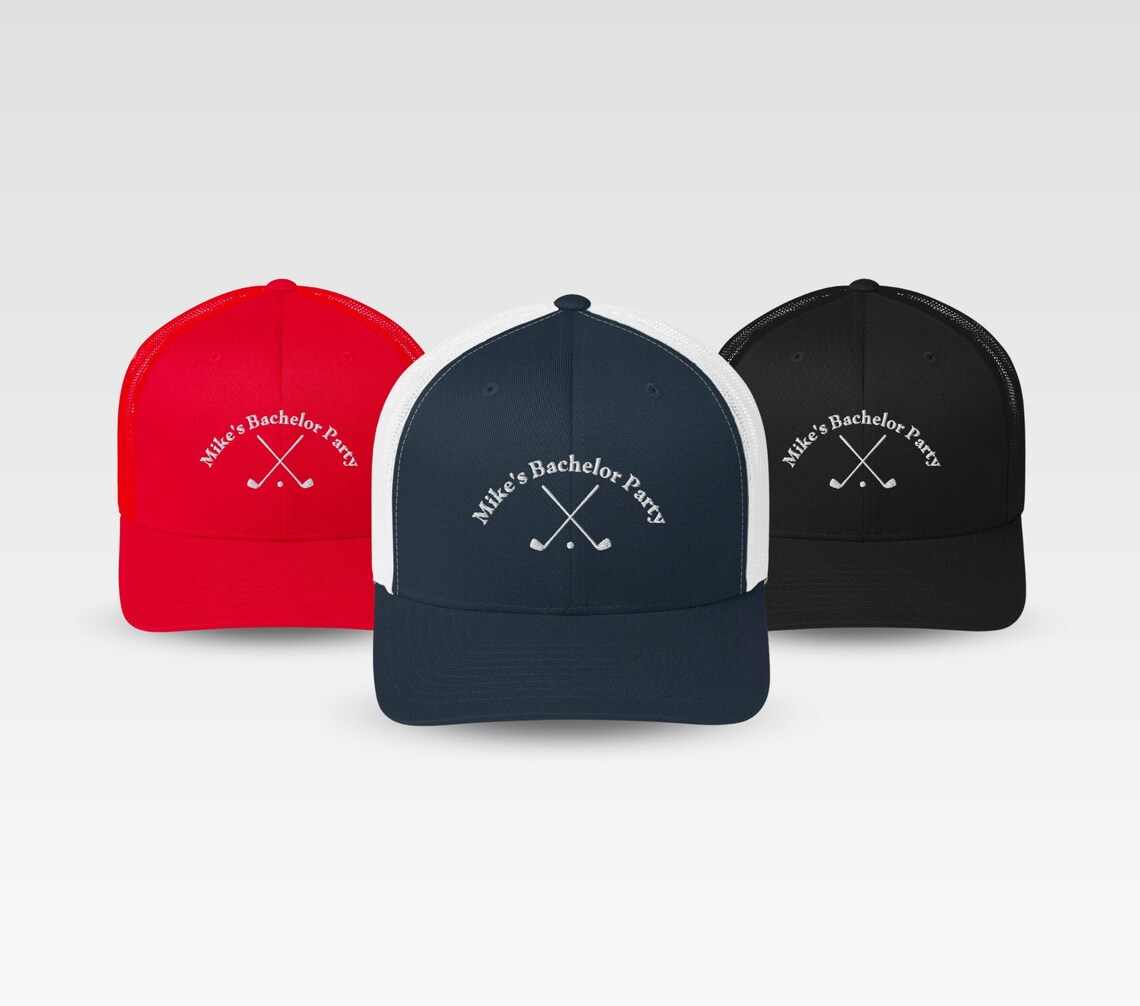 Customizable Bachelor Party Golf Hat, Boys Golf Trip, Bachelor Weekend ...