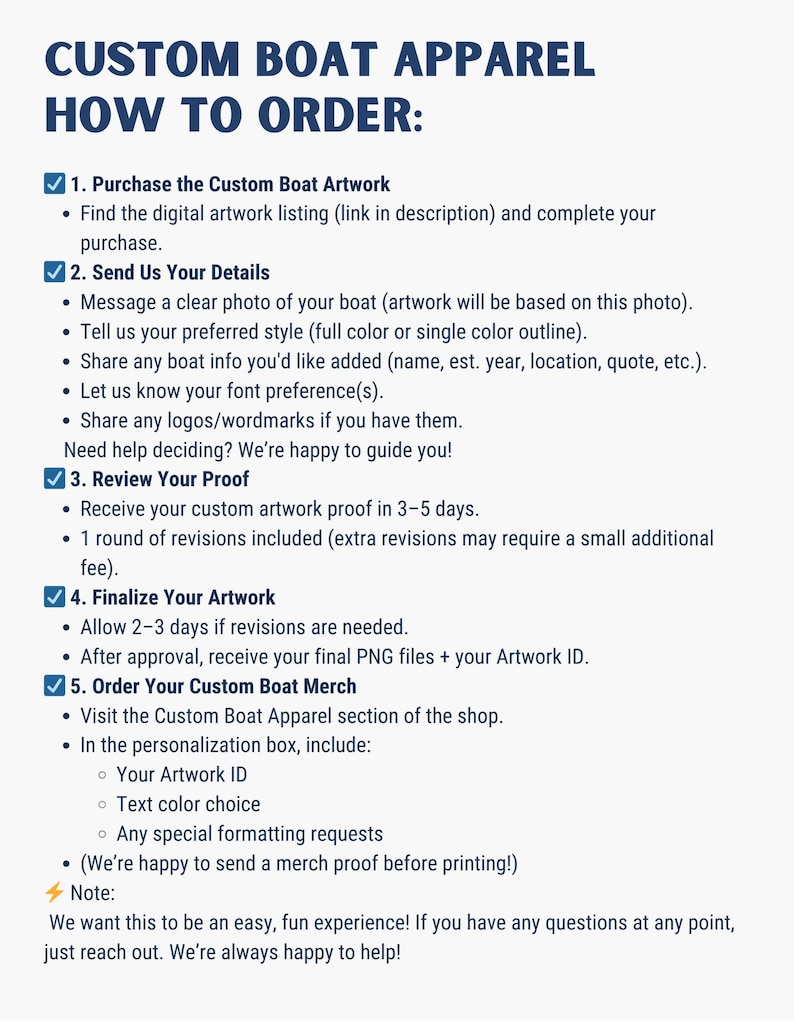 Custom Boat T-shirt (tshirt Only, Artwork Purchase Separately ...