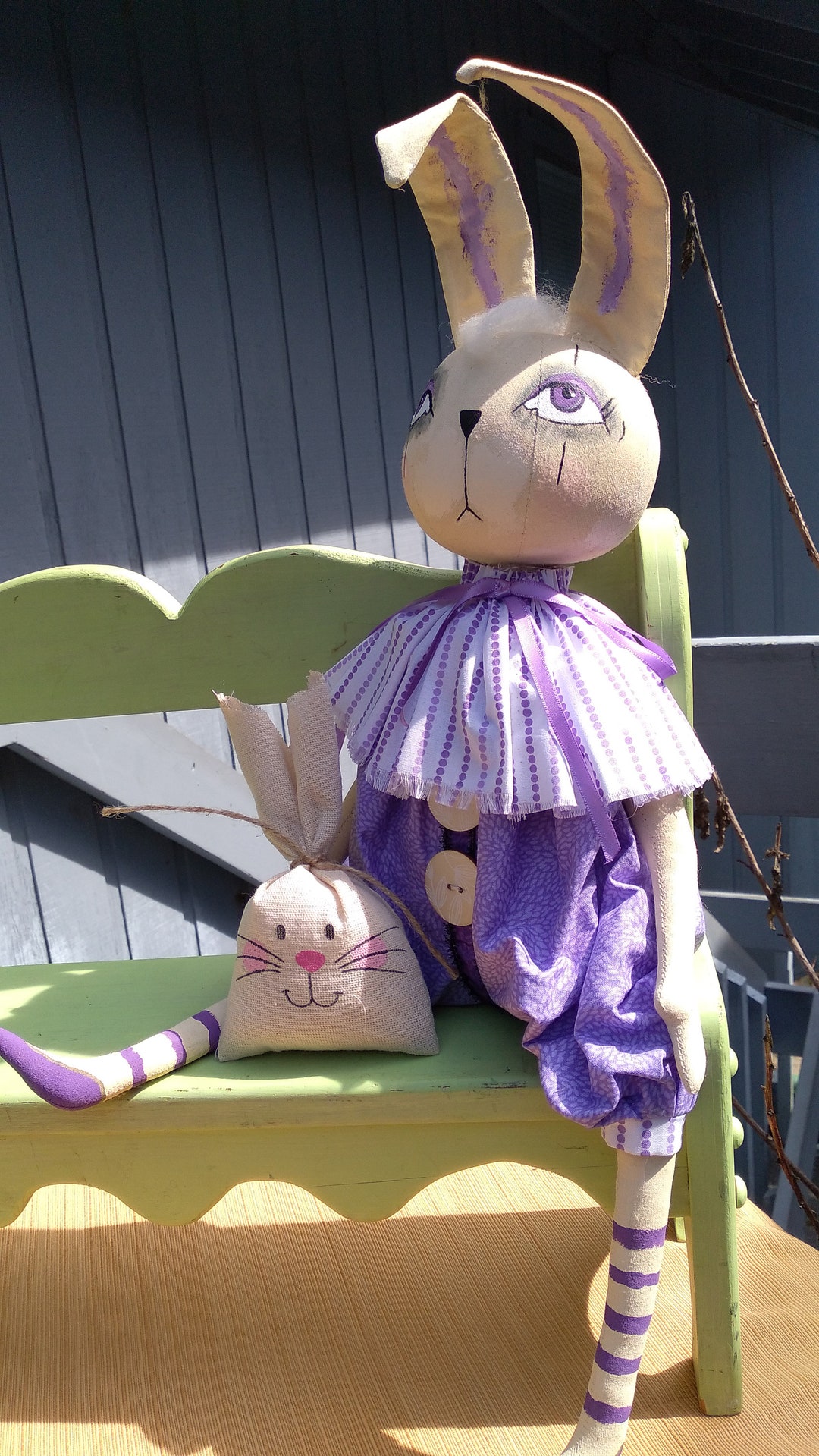 Primitive Folk Art Bunny/rabbit Easter Doll - Etsy